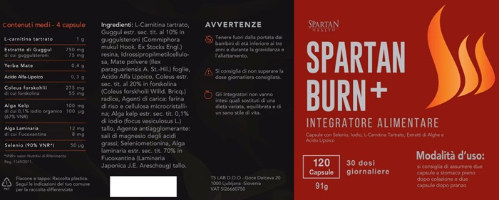 Spartan Burn Plus recensioni negative: benefici metabolismo