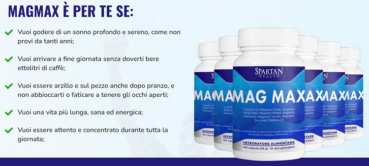 Mag Max Spartan Health Recensioni positive negative insonnia