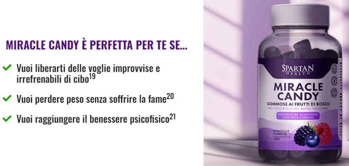 Miracle Candy recensioni caramella antifame naturale