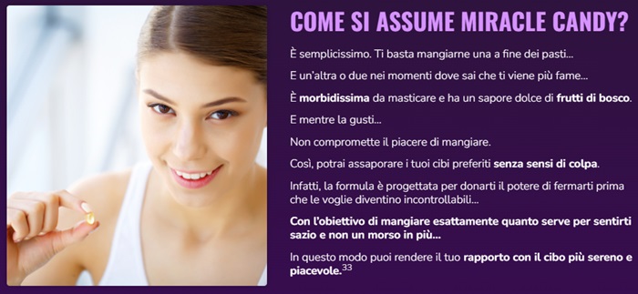 Miracle Candy recensioni caramella antifame naturale
